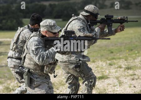 502nd Security and Readiness Group security forces Airmen and a member of Controlled FORCE Inc ...