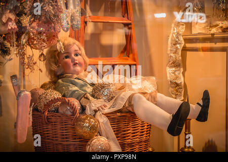 Basel, Switzerland - December 25, 2017: dolls and toys on display in ...