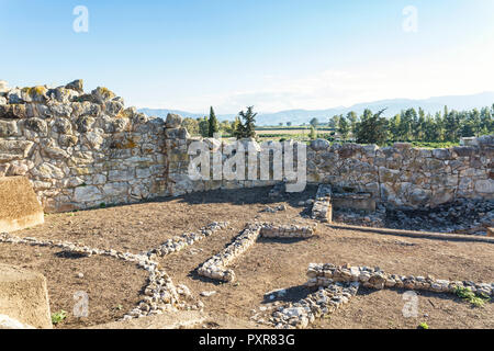 Tiryns, Greece. Archaeological Site. Mycenaean citadel. Cyclopean walls ...