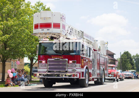 Kokomo, Indiana, USA - June 30, 2018: Haynes Apperson Parade, Old Ford ...