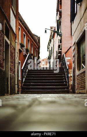Stairs to a pedestrian bridge Venice Italy Stock Photo - Alamy
