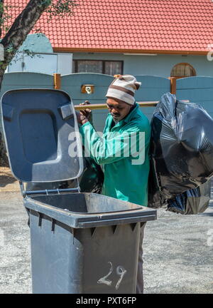 Johannesburg, South Africa - unidentified unemployed homeless man picks ...
