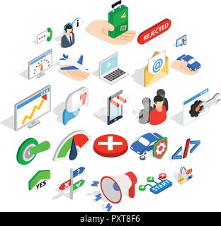 Manpower icons set, isometric style Stock Vector Image & Art - Alamy