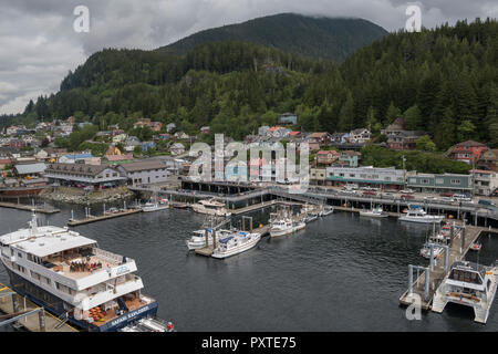 Ketchikan, Alaska. Cruise terminal Ketchikan, Southeast Alaska Stock ...