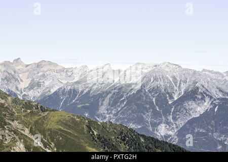 Gebirgslandschaft bei Fiss in Tirol, Österreich,Mountain Landscape at ...