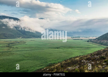 Greece, Peloponnese, Corinthia, Stymfalia, Ancient plateau, Lake ...