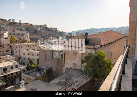 Amman, Jordan - October 16, 2018: View into the old town of Amman ...