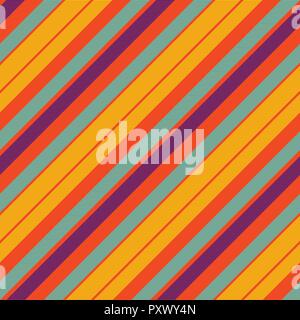 Orange pop art colored striped diagonal fabric texture seamless pattern ...