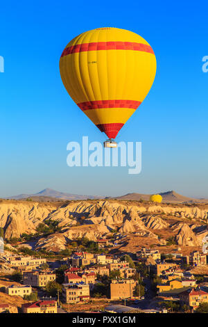 Central Anatolia, Goreme, Turkey - September 22, 2018. Amazing sunrise ...