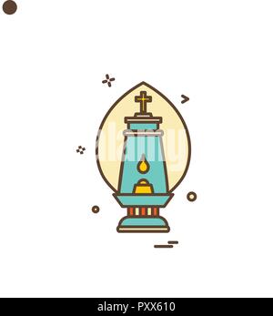 lalten lamp light icon vector design Stock Vector Image & Art - Alamy