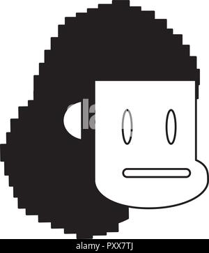 Videogame pixelated man face Stock Vector Image & Art - Alamy