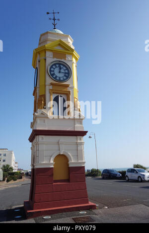 seafront clock tower at Bexhill on Sea celebrating Edward VII's ...