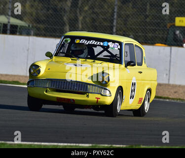 Bob Bullen, Ford Anglia 105E, HSCC, HRSR, Historic Touring Cars ...