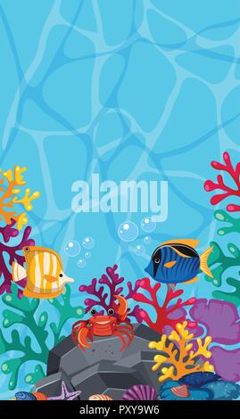 Many fish underwater theme illustration Stock Vector Image & Art - Alamy
