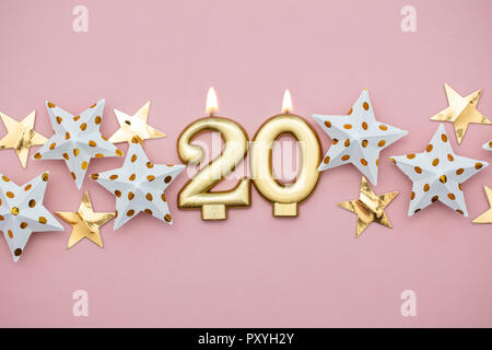 Template 20 Years Anniversary Congratulations, Greeting Card with ...