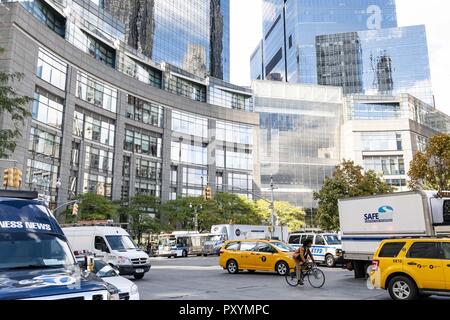 CNN building at Columbus Circle new york city manhattan icon iconic ...