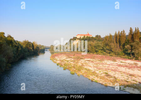 Borl Castle in Dolane Slovenia at Hill Top at Drava River Bank. Gestapo ...