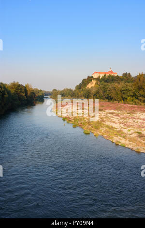 Borl Castle in Dolane Slovenia at Hill Top at Drava River Bank. Gestapo ...