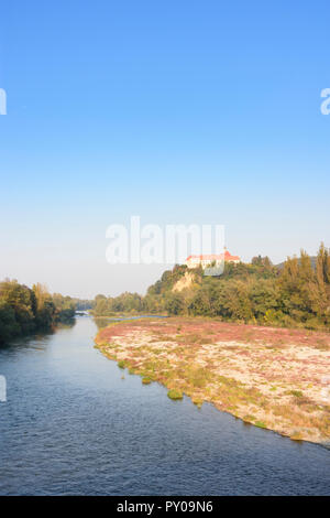 Borl Castle in Dolane Slovenia at Hill Top at Drava River Bank. Gestapo ...