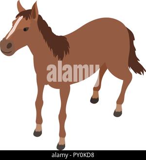 Mustang horse icon, isometric style Stock Vector Image & Art - Alamy