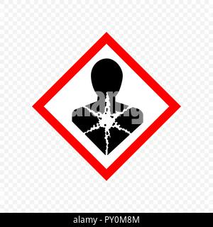 carcinogen Warning sign. Hazard symbols Stock Vector Image & Art - Alamy