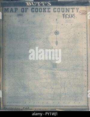 Map of Cooke in Texas Stock Photo - Alamy