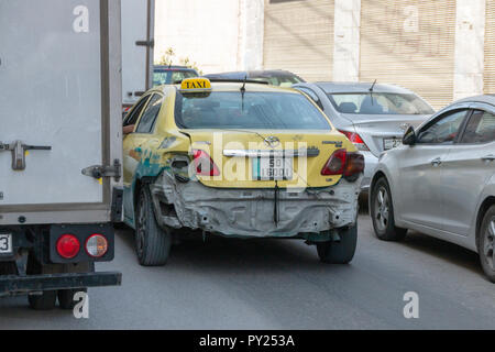 Taxi in Amman Jordan Stock Photo - Alamy