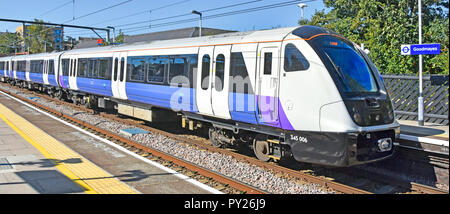 Elizabeth Line front of Transport for London Crossrail public transport ...