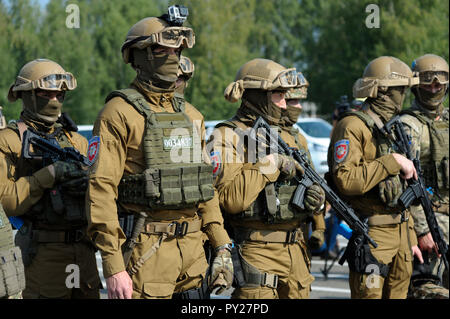 Soldiers of KORD (police strike force, SWAT), performing arrest ...