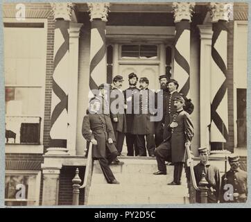 Bvt. Major General E. Ferrero and staff Stock Photo - Alamy