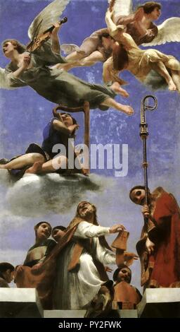'Gloria di san Mercuriale' by Guido Cagnacci, painted between 1642-1643 ...