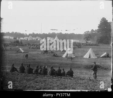 Camp scene. Guarding Confederate prisoners; General notes: Use War and ...