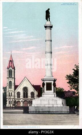 The Calhoun Monument in Charleston, South Carolina, stands as a tribute ...