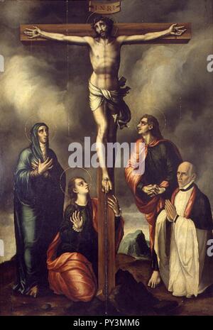 'Calvario con Donante' by Luis de Morales depicts the crucifixion of ...