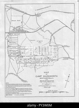 Camp Wadsworth, South Carolina (map Stock Photo - Alamy