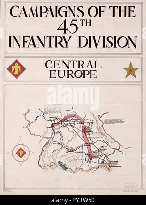 Campaigns of the 45th Infantry Division - (Europe Stock Photo - Alamy