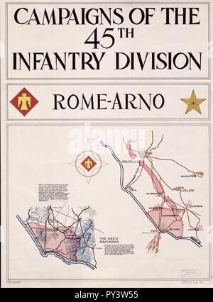 Campaigns of the 45th Infantry Division - (Europe Stock Photo - Alamy