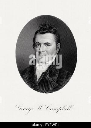 CAMPBELL, George W-Treasury (BEP engraved portrait) (1 Stock Photo - Alamy