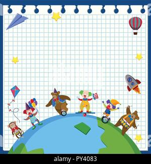 A circus note template illustration Stock Vector Image & Art - Alamy