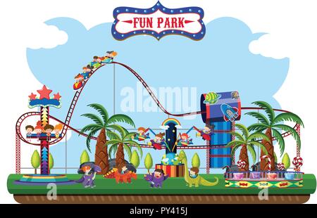A Map of Fun Park illustration Stock Vector Image & Art - Alamy