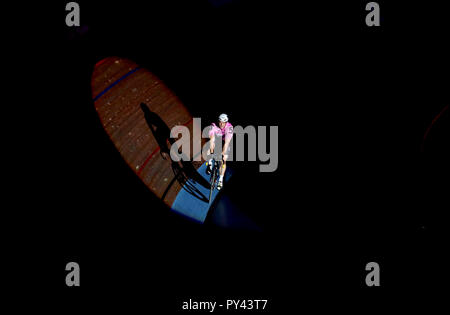 Alexander Spratt celebrates winning the Sprinters Keirin Final during ...