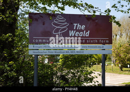 The Weald School Billingshurst West Sussex UK Stock Photo - Alamy