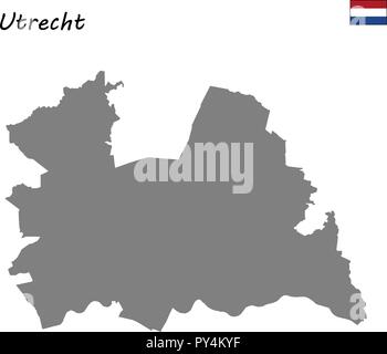 Map of Utrecht, a province of Netherlands Stock Vector Image & Art - Alamy