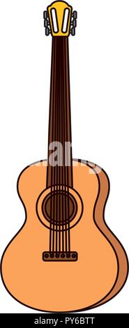 Mexican guitarron, a traditional bass instrument, shown as a simple ...