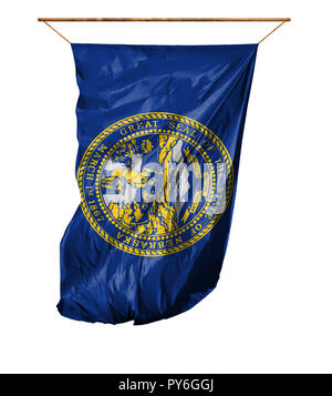 State of Nebraska flag isolated on white background Stock Photo - Alamy
