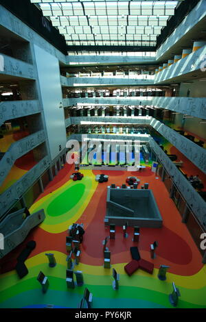 Interior of the Czech Technical University (CTU) Central Library on the ...