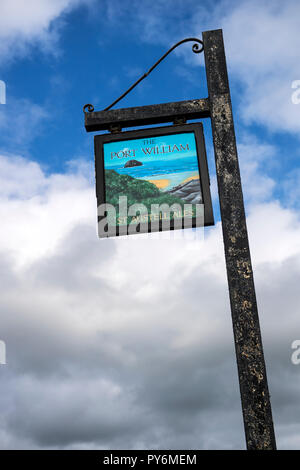 The Port William Inn at Trebarwith Strand near Tintagel on the South ...