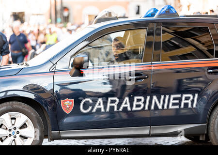 Italian Police Carabinieri sign outside Italian police station Stock ...