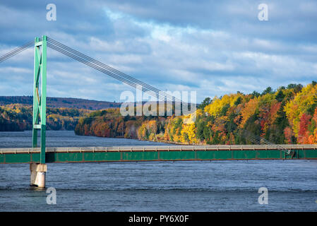 pokiok bridge at nackawic, st. john river Stock Photo - Alamy
