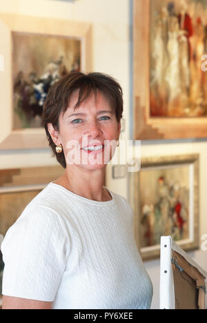 Female Art Gallery Owner, Florida, USA Stock Photo - Alamy